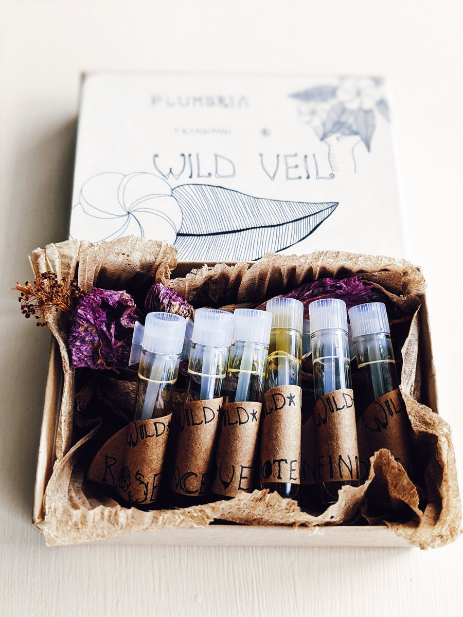 A few drops: Wild Veil natural perfume sample.